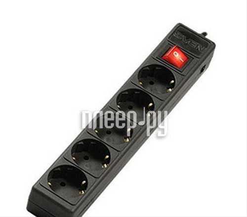 Сетевой фильтр Sven Optima Base 5 Sockets 5m Black