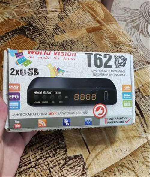 Ресивер T62D HD DVB-T2 TV World Vision