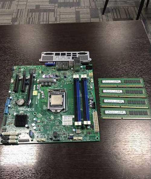 Supermicro x10slm-f +32gb ecc reg, lga 1150