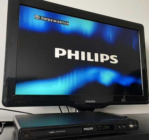 Philips телевизор и двд проигрыватель