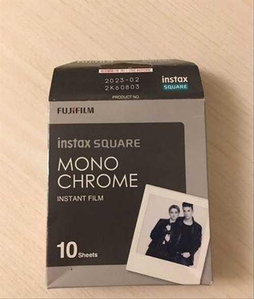 Картридж Fujifilm Instax Square Monochrome, 10 шт