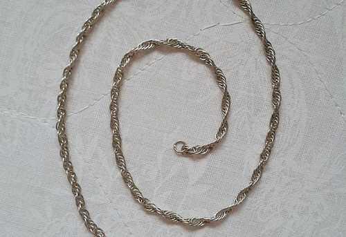 Серебряная цепочка 925 проба плетение веревка