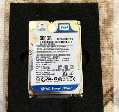 Жесткий диск 2.5" Western Digital 500 Гб