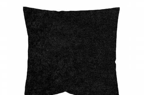 Декоративная подушка Черный Микровельвет в наличии