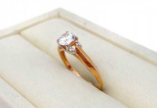 Золотое кольцо с камнем 585пр. размер: 15,7