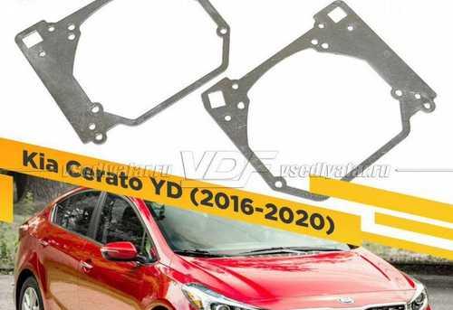 Переходные рамки для замены линз в фарах Kia Cerat