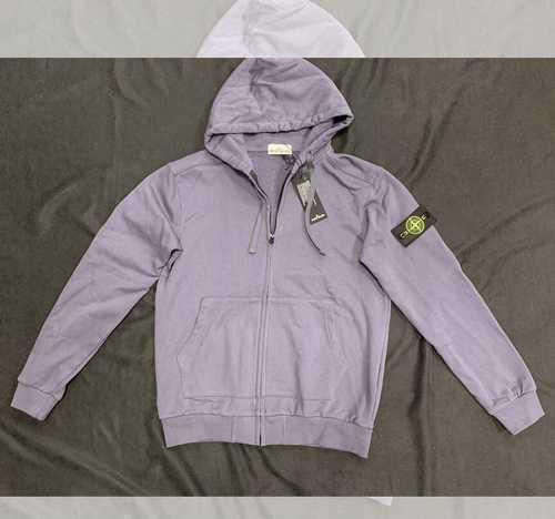 Зип худи Stone Island сиреневая