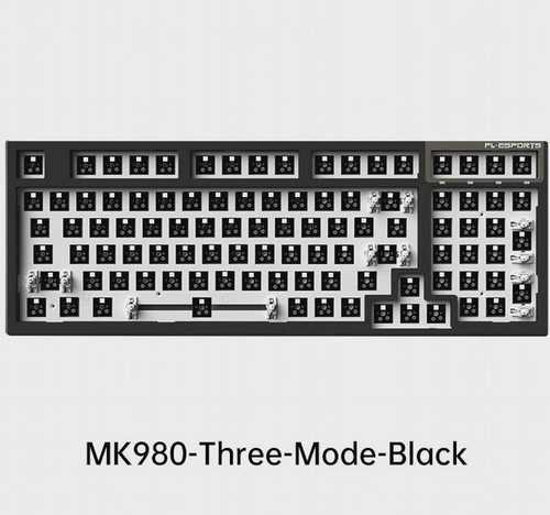 Flesports MK980 Механическая беспроводная клавиатура 98 клавиш Three-Mode Black