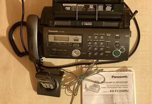 Panasonic KX-FC258RU телефон факс с радиотрубкой