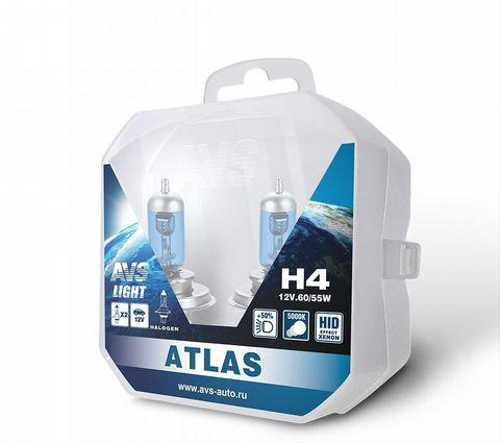 Лампа галогенная AVS atlas PB /5000К/ H4.12V.60/55