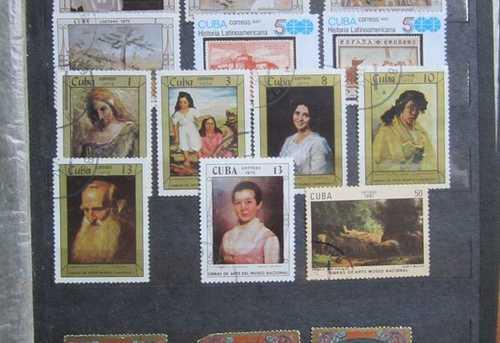 Почтовые марки Живопись