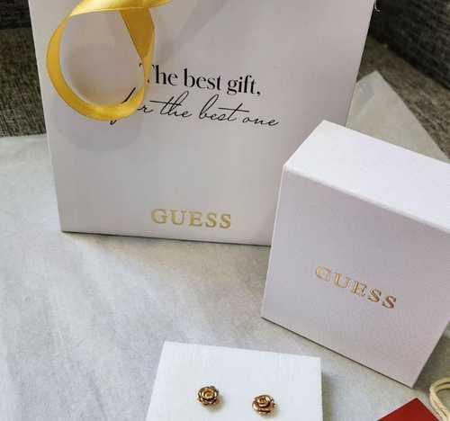 Серьги и браслет Guess, оригинал