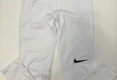 Тайтсы белые Nike (термо штаны)