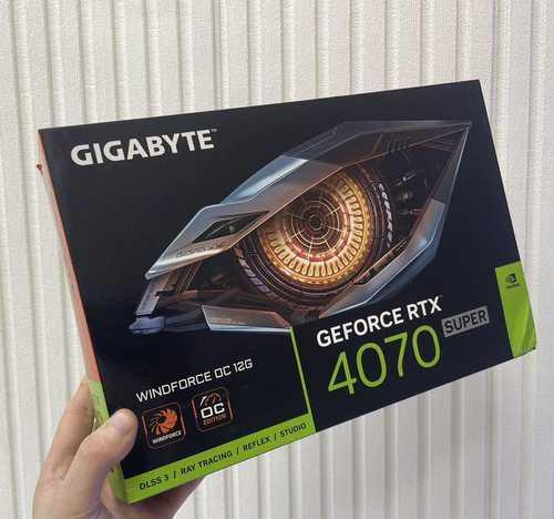 New Видеокарта RTX 4070 Super Gigabyte, гарантия