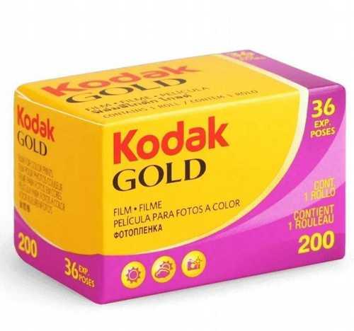 Фотопленка Kodak gold цветная 35мм 36 кадров