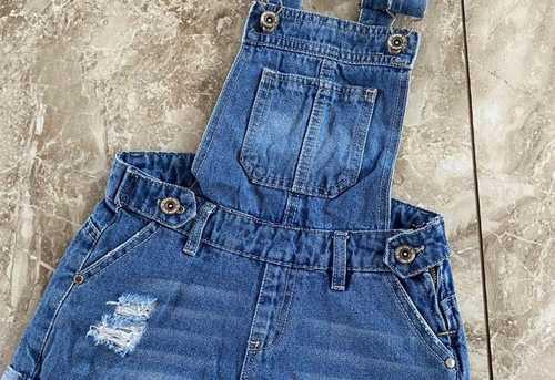 Комбинезон джинсовый для девочки 122-128