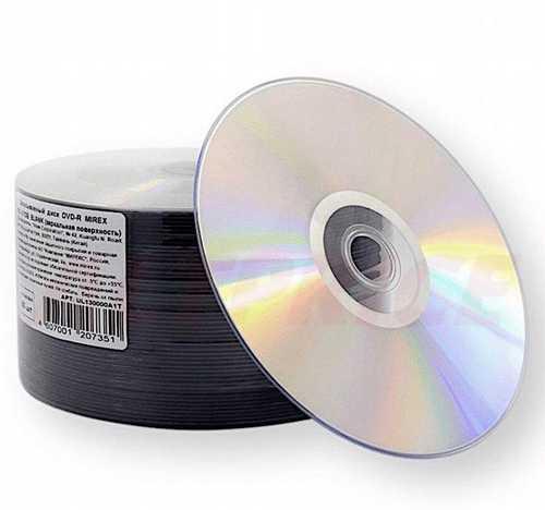 Диск DVD-R Mirex 4.7 Gb, 16x, Shrink (50), Blank