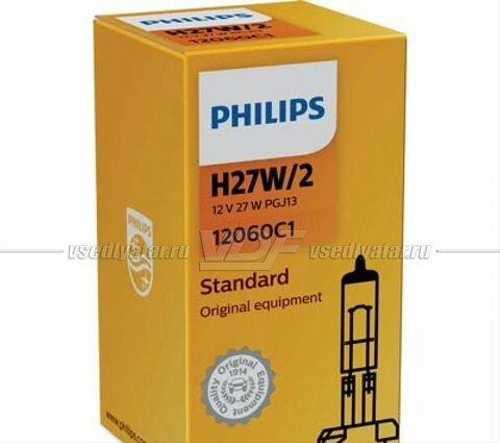 Лампа галогенная philips H27W/2 Standard 12V 27W