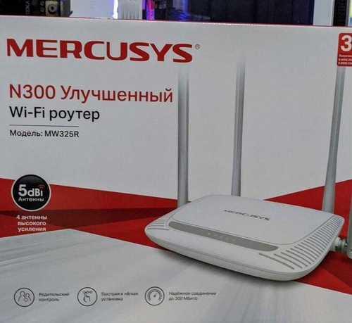 Wifi роутер mercusys n300