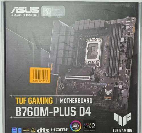 Комплект Asus TUF gaming B760M-plus D4   i5-12400F