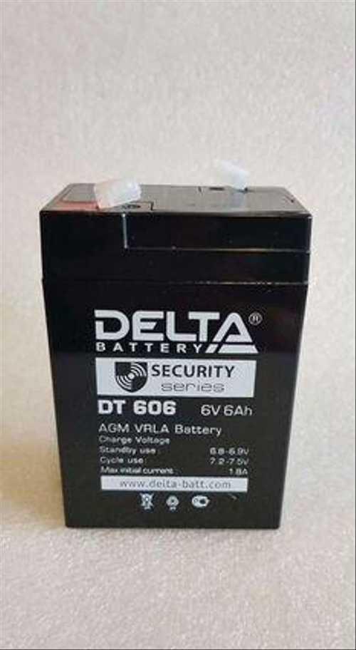 Аккумулятор 6V 6Ah delta Security свинцово-кислотн
