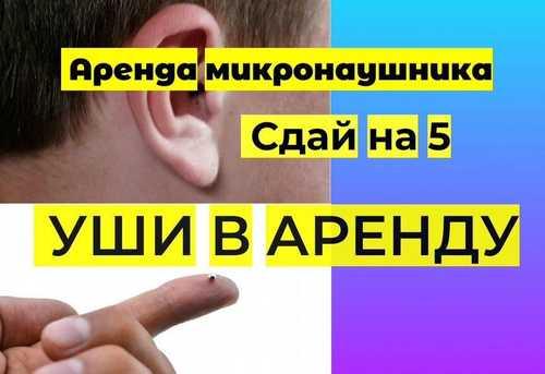 Аренда магнитного микронаушника bluetooth