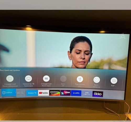 Телевизор samsung SMART tv изогнутый 55