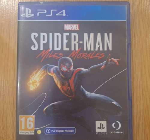 Spider-man Miles Morales ps4 диск