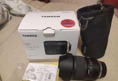 Объектив Tamron 35mm 1.4 Nikon F