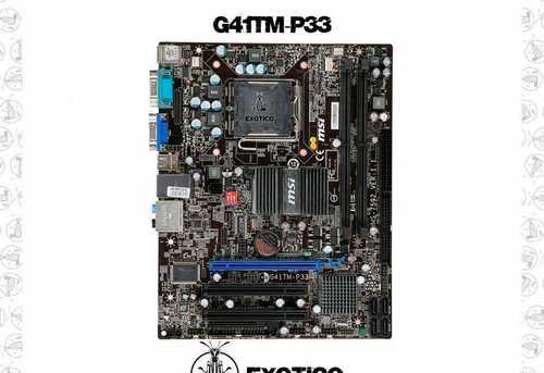 MSI G41TM-P33 Материнская плата