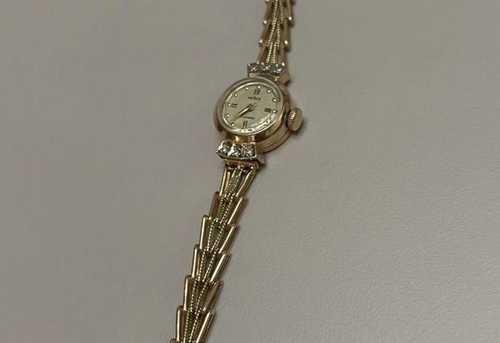 Золотые часы женские Чайка 585