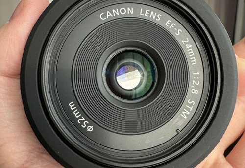 Canon EF-S 24mm f/2.8 STM отличный