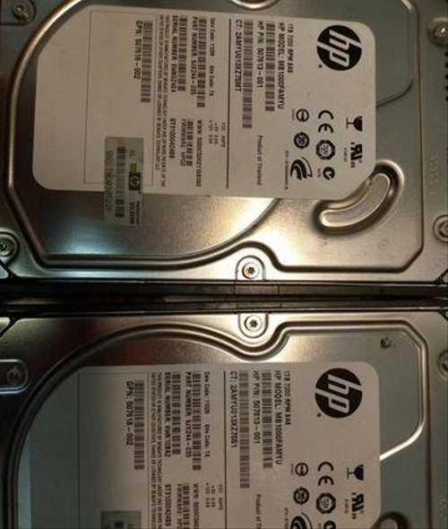 Жеский диск HDD серверный SAS HP MB1000famyu