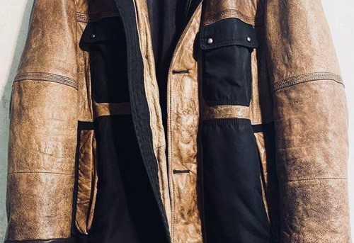 Hugo boss 50-52р куртка бушлат натуральная кожа