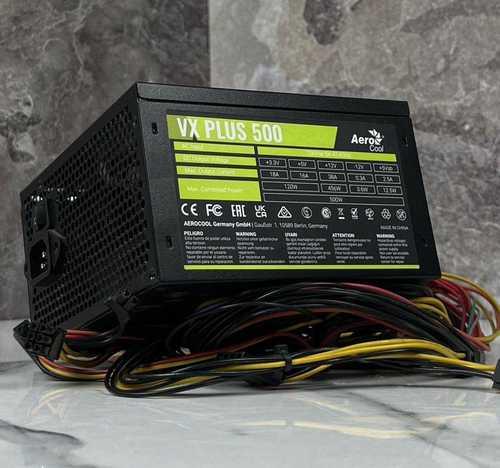 Блок питания Aerocool vx plus 500w