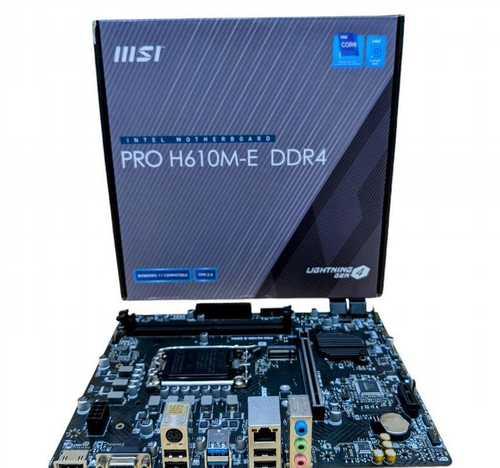 Материнская плата MSI PRO H610M-E DDR4, LGA 1700 у