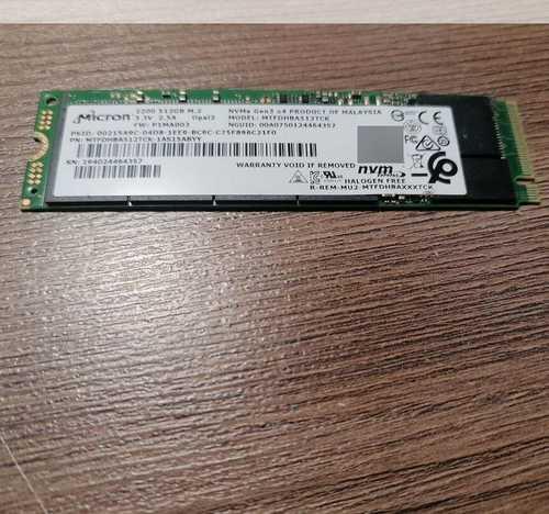 Ssd m.2 диск на 512гб. для ноутбука nitro an515-54