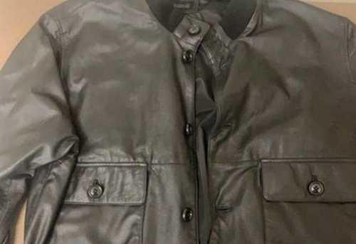Кожаная куртка мужская 52 54 бу