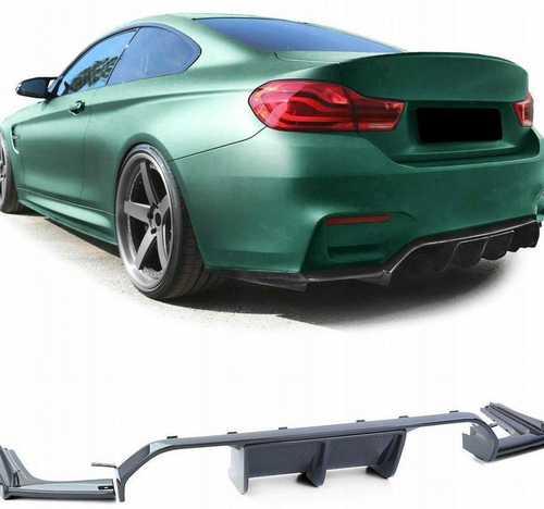 Диффузор BMW F82 M4 карбон Vorstainer