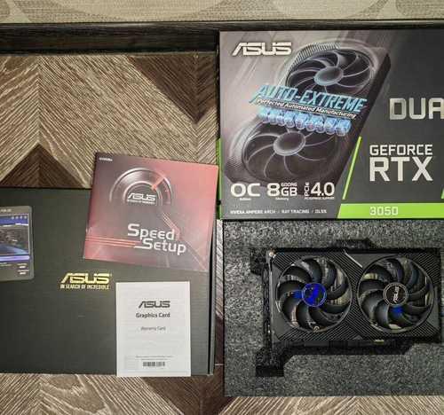 Видеокарта asus GeForce RTX 3050 Dual 8GB OC