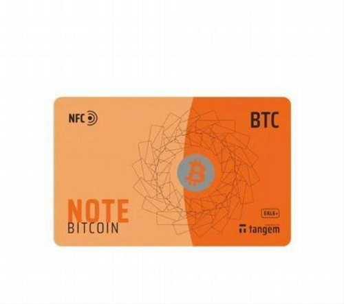 Аппаратный кошелёк Tangem Note BTC