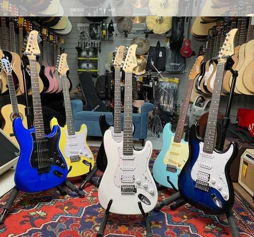 Rocket ST-02 Stratocaster WH Электрогитара 22 лада