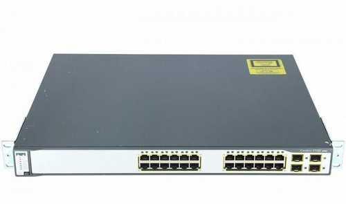 Коммутатор Cisco WS-C3750G-24TS-S1U 24xRJ45 4xSFP