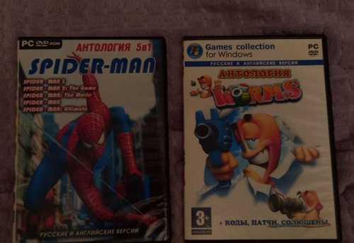 Компьютерные игры DVD spider-man и в Worms