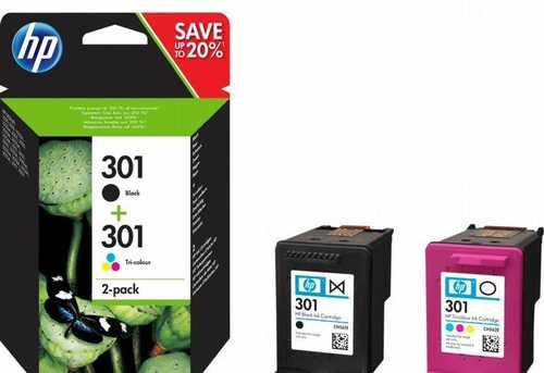 HP 301 Ink Cartridge Combo 2-pack N9J72AE 301 карт