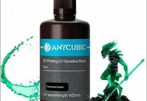 Фотополимерная смола Anycubic Basic Green 1Л