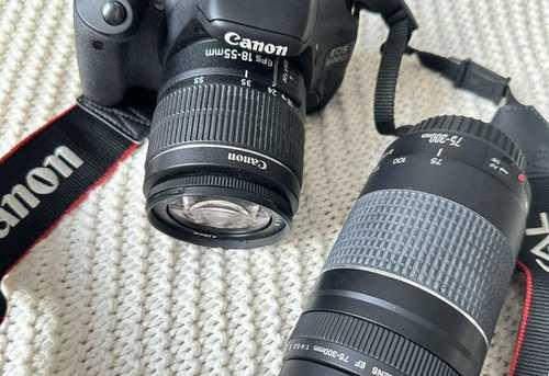 Фотоаппарат canon eos 600d + портретный объектив