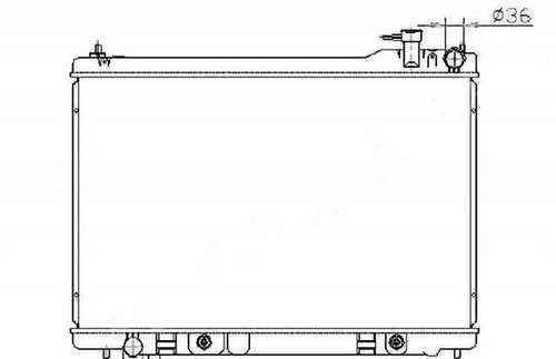 Радиатор двигателя, кондиционера Инфинити