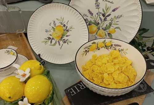 Набор столовой посуды Лимоны
