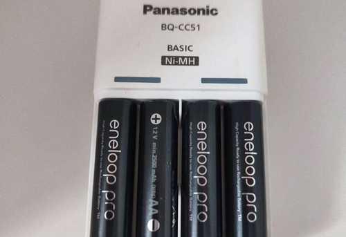 Зарядное устройство Panasonic Eneloop + аккумы